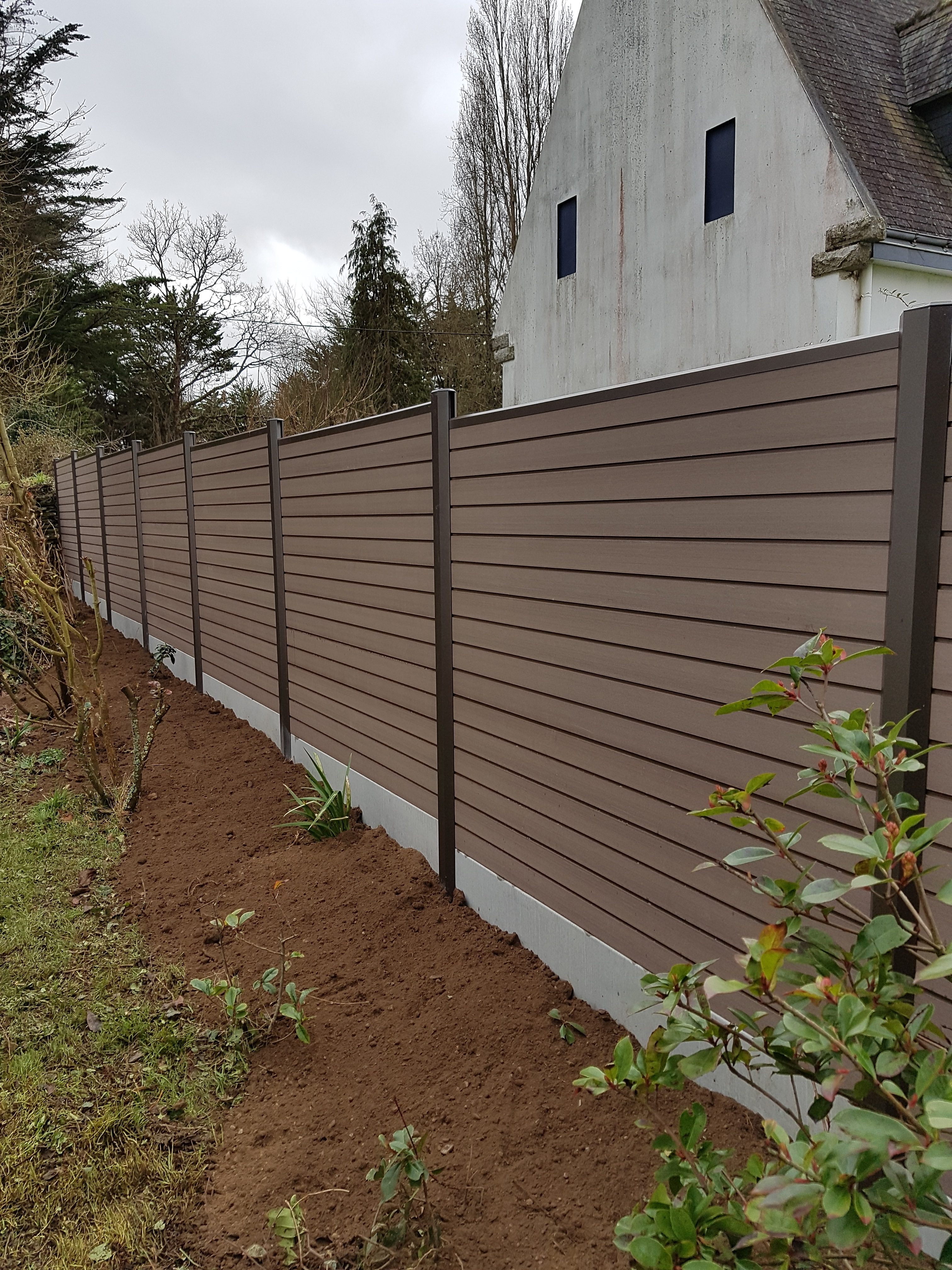 Clôture en composite - Chic Jardin Paysagiste - Pénestin Morbihan